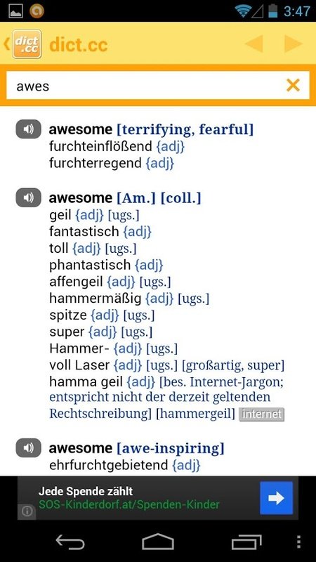 dict.cc for Android Free Download