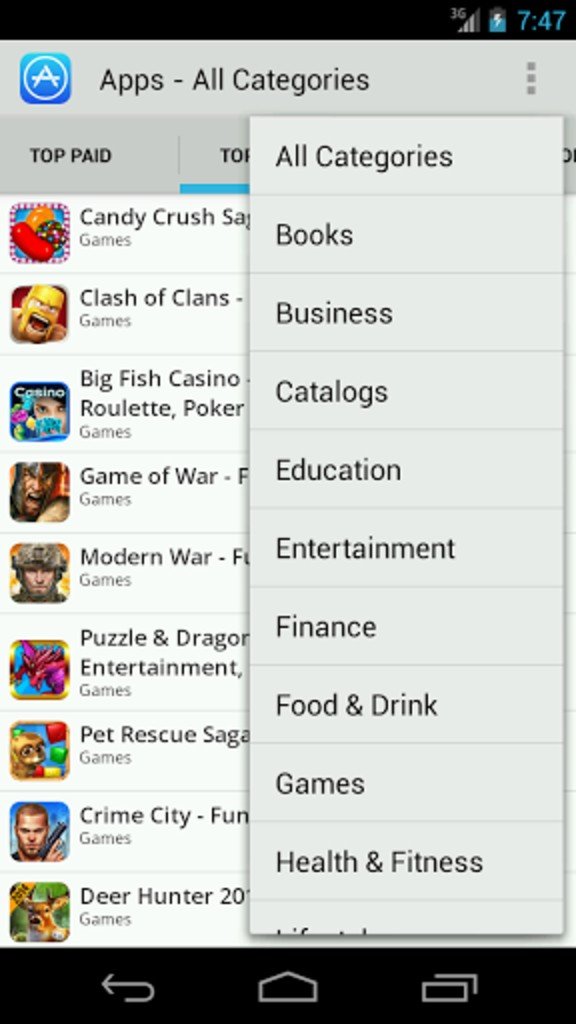 Free Download iPhone App Store for Android