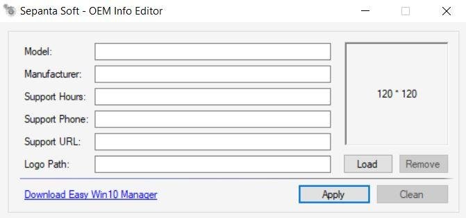 OEM Info Editor Free Download