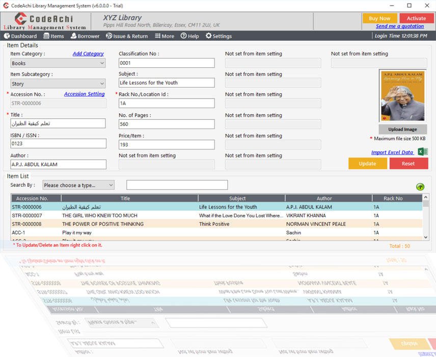 Download CodeAchi Library Management System