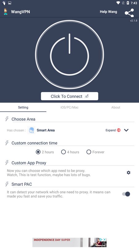 WangVPN for Android Free Download