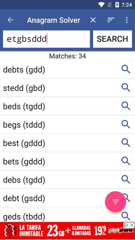 Free Download Anagram Solver for Android