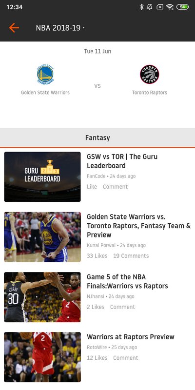 FanCode for Android Free Download