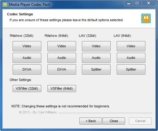 Media Player Codec Pack Free Download