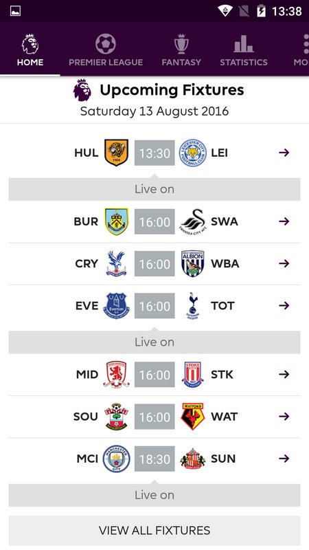 Premier League - Official App for Android Free Download