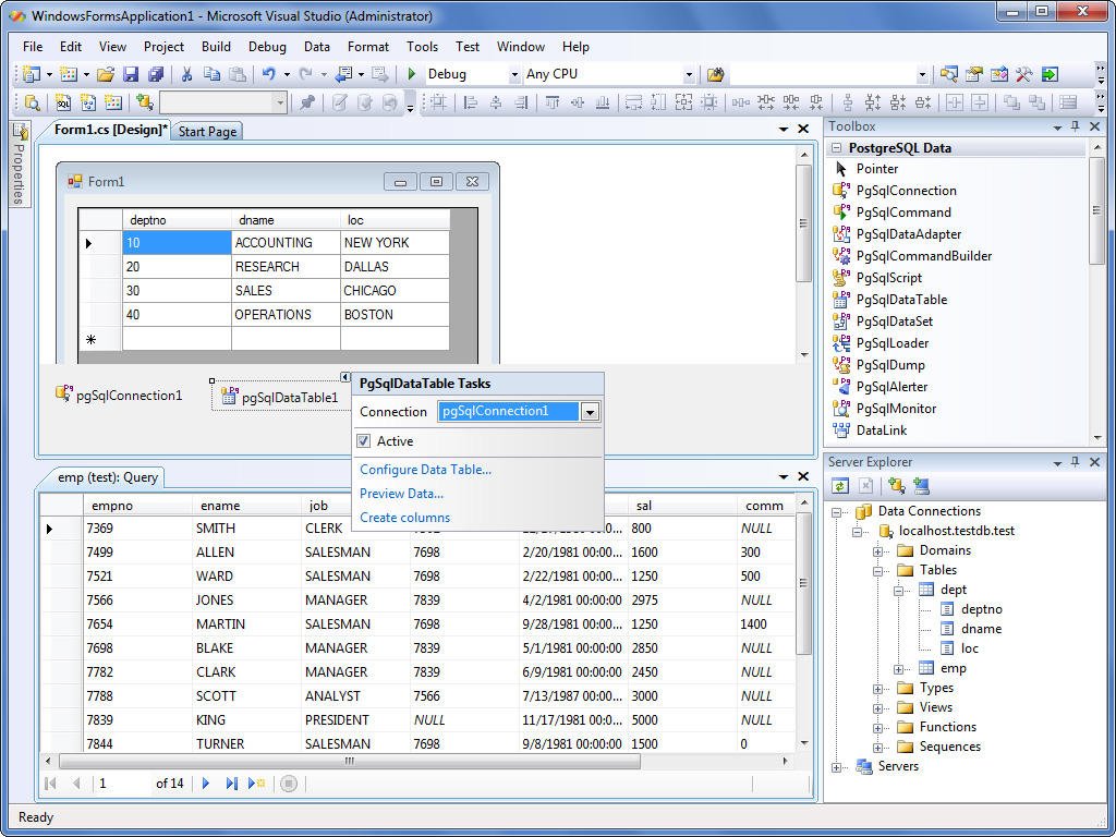 Download dotConnect for PostgreSQL