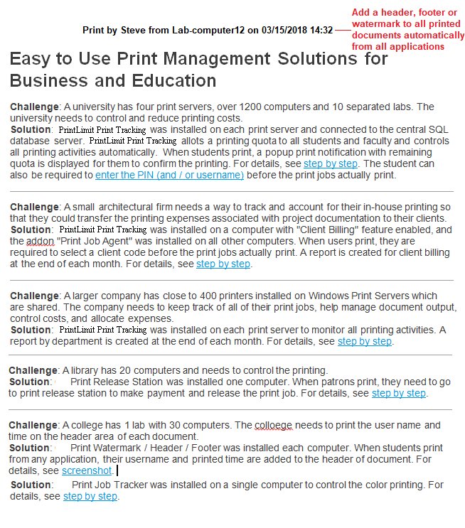 Print Watermark Header Footer Download