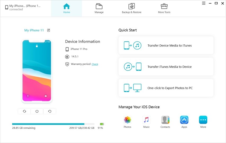 Download UltFone iOS Data Manager