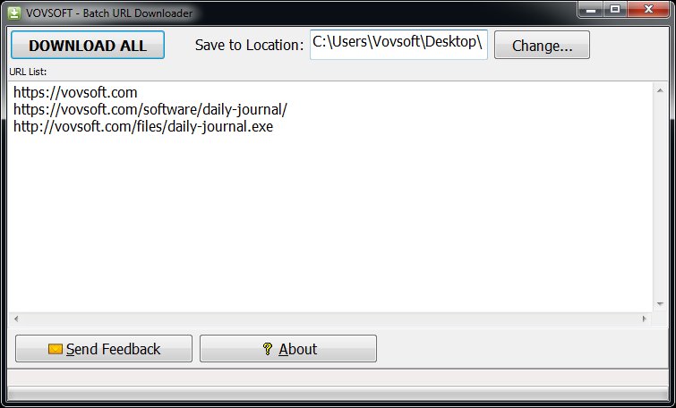 Batch URL Downloader Download