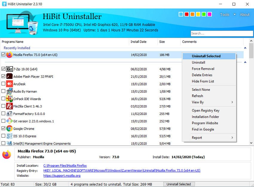 Free Download HiBit Uninstaller
