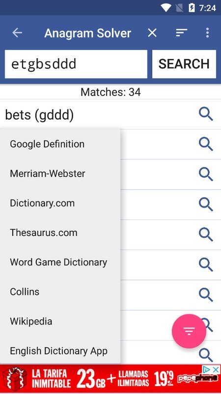 Free Download Anagram Solver for Android
